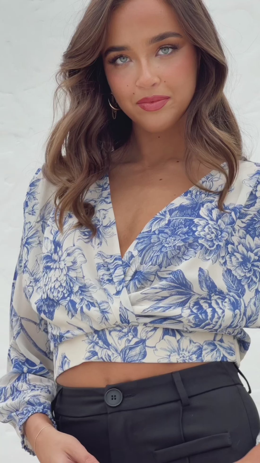 SECRET GARDEN TOP - BLUE – Shimmer The Label